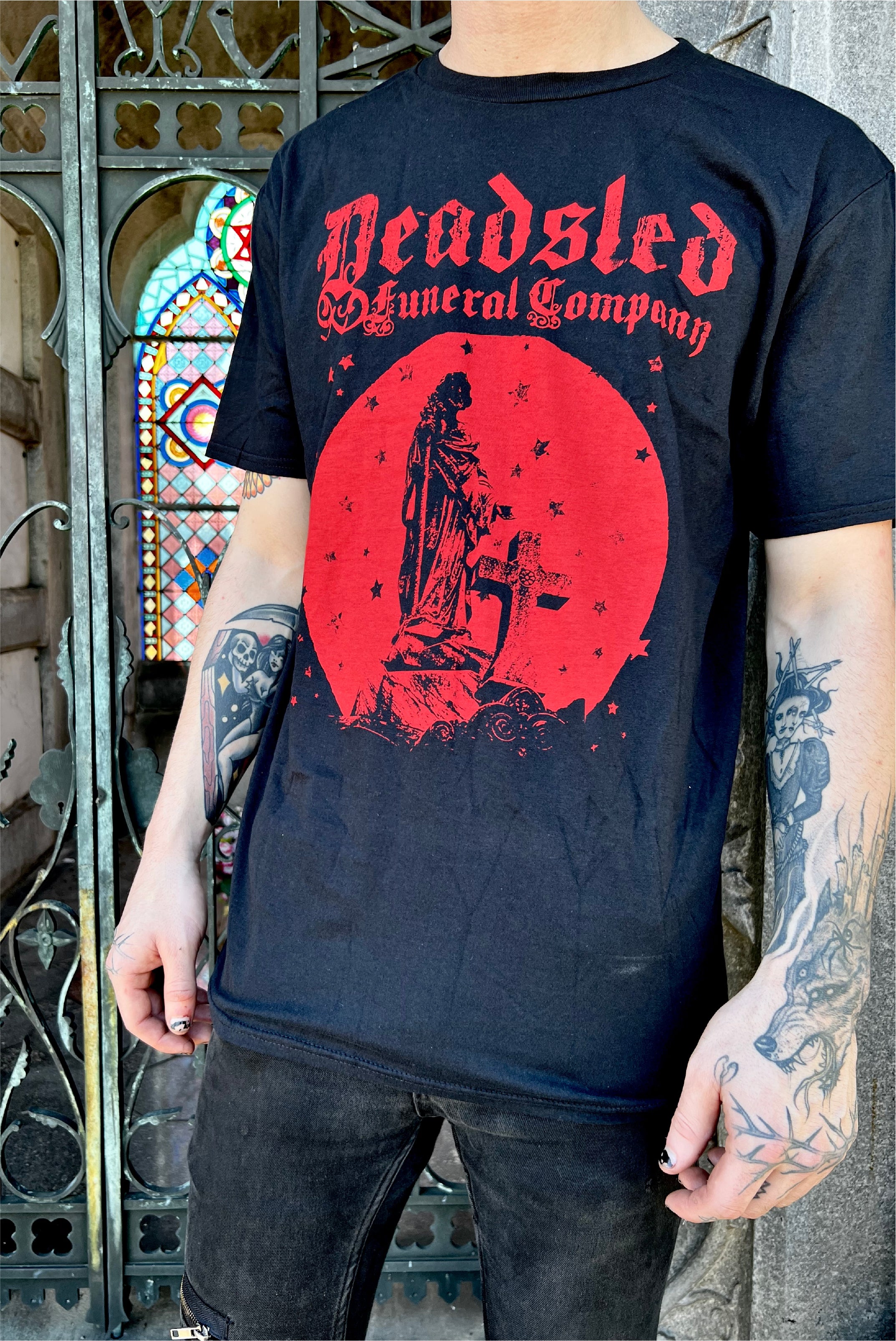 Deadsled Funeral Company | Merch | Cemetery Moon T-shirt ...